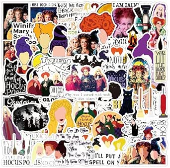Amazon.co.jp: Hocus Pocus 50 Western Science Fiction Movie Stickers ...