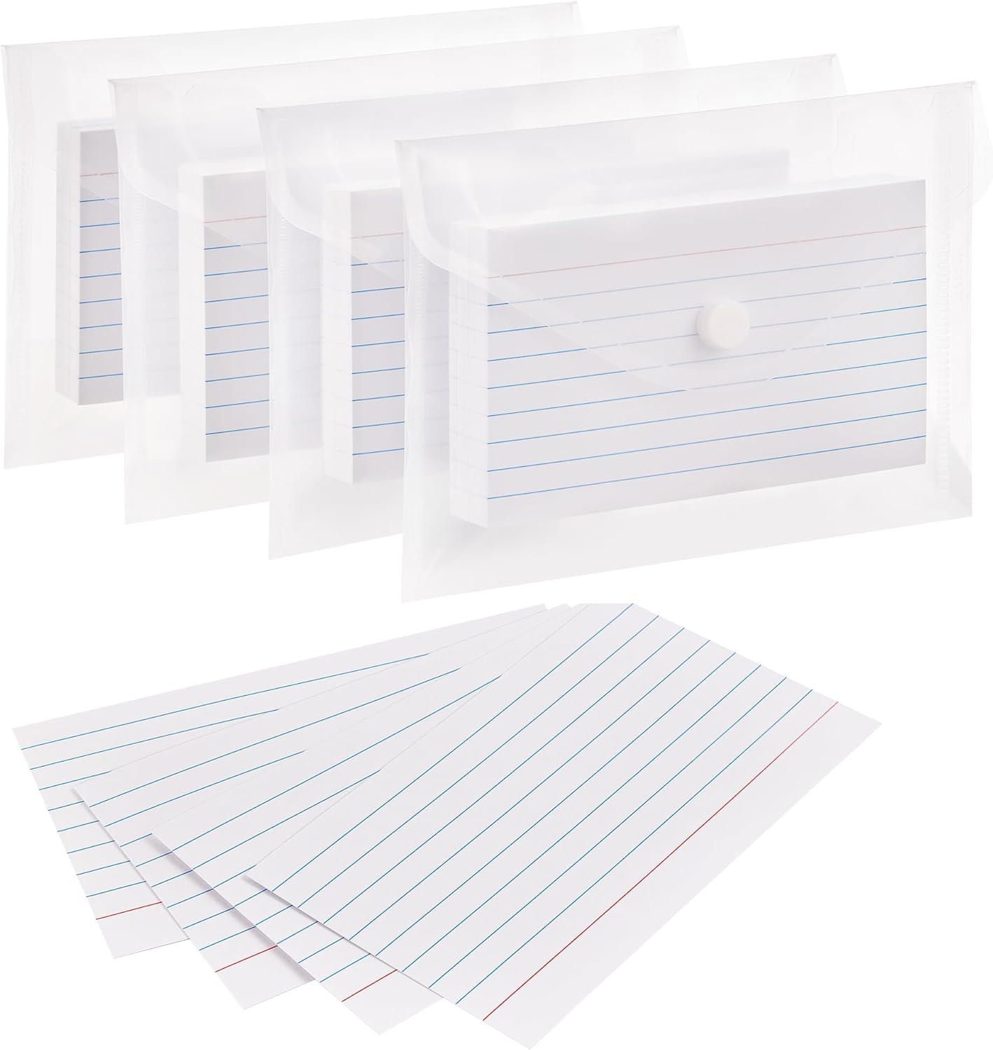 Amazon.com : NEEWAY Heavy Weight Ruled Index Cards 3x5, 200 Count Note ...