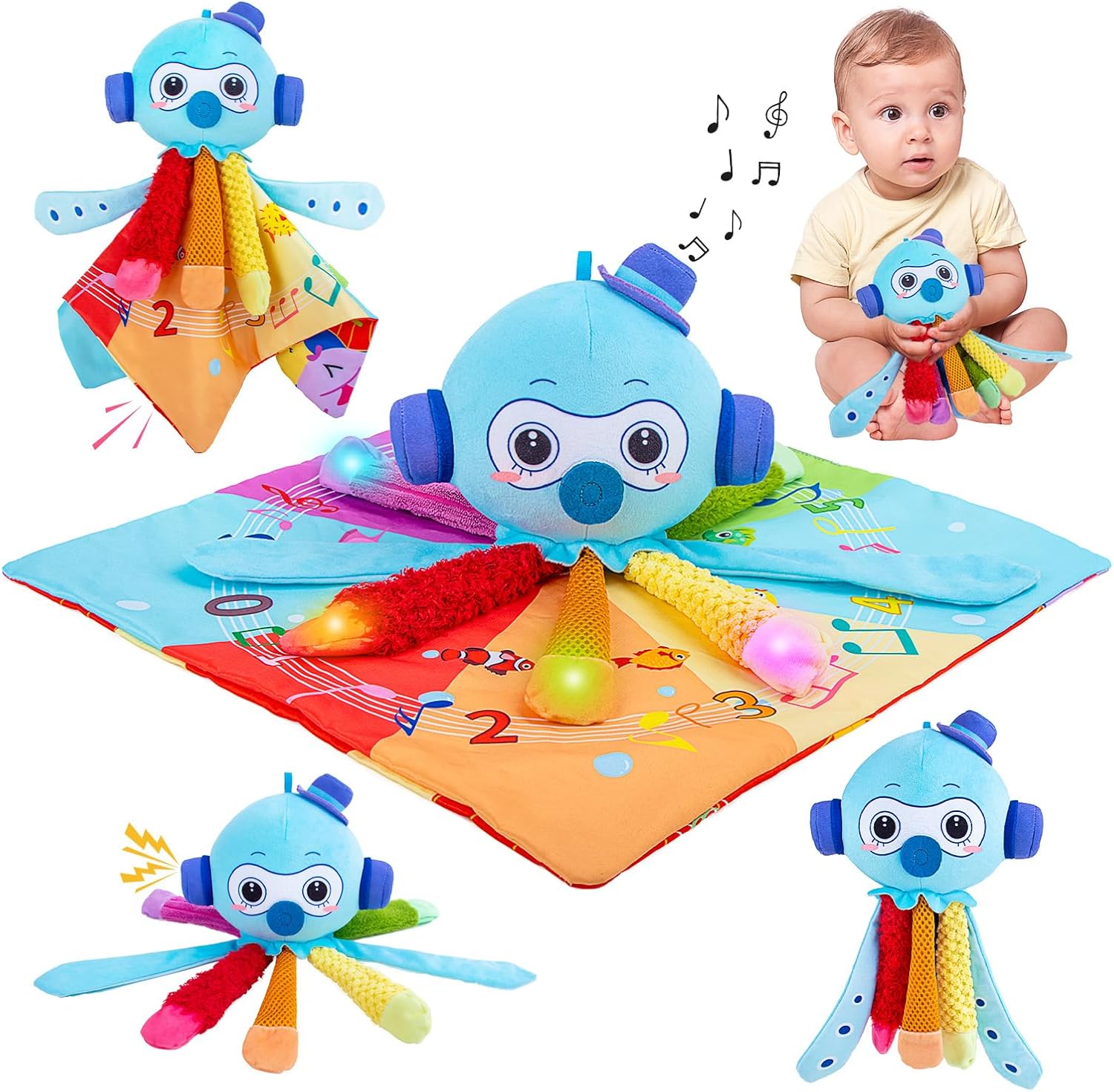 Amazon.com: Octopus Shape Tactile Sensory Toy, Texture Toys for Babies ...