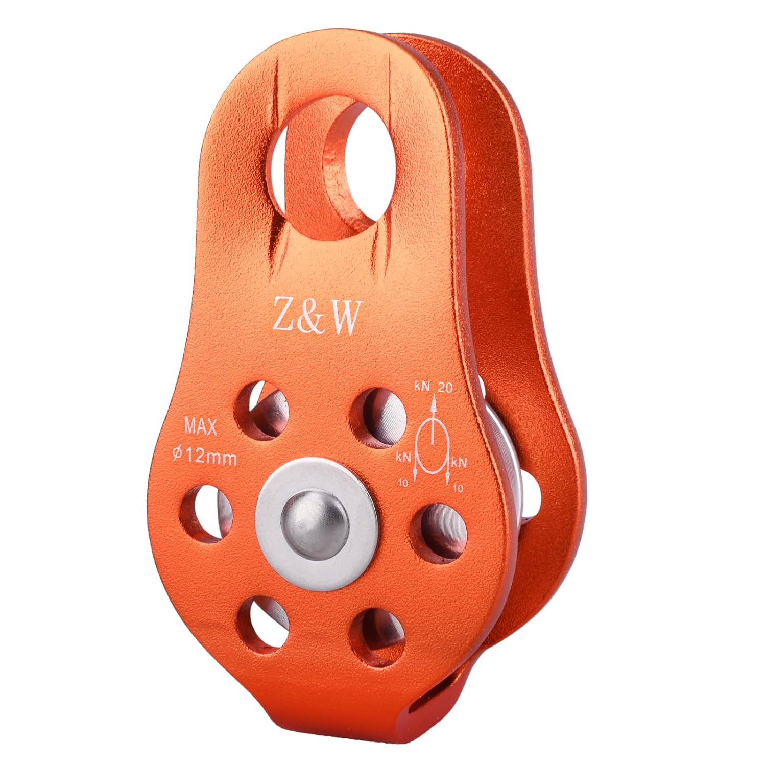 Azarxis 20kN Fixed Single Sheave Pulley Block Heavy Duty Hanging Rope ...