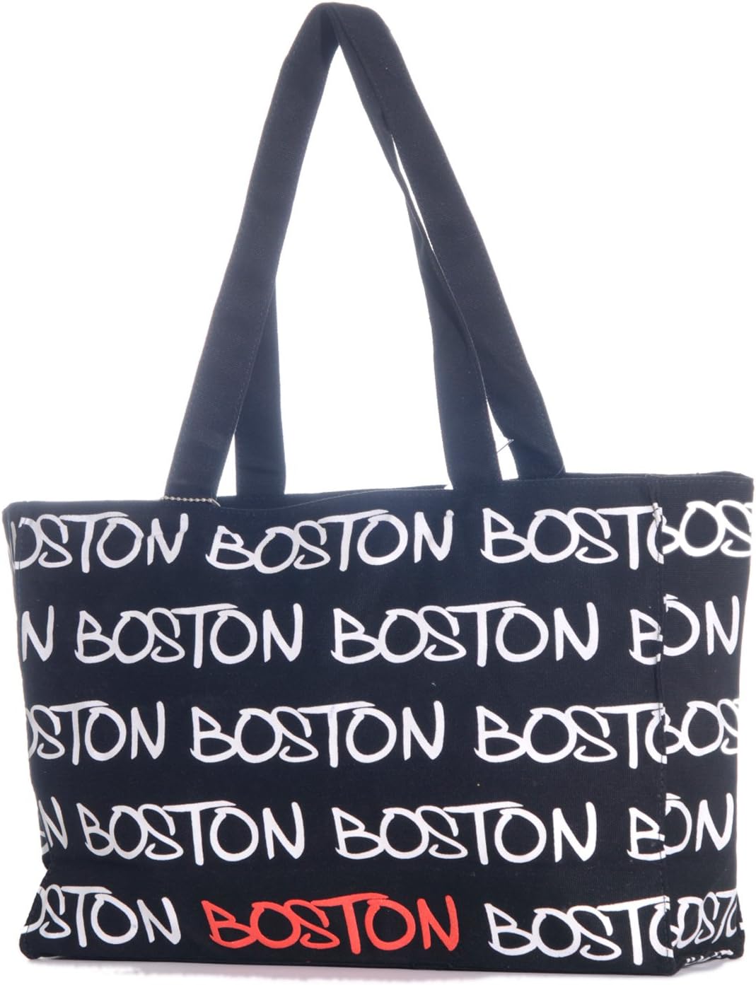 Robin Ruth Boston Meduim canvas Bags Black/White/Red: Handbags: Amazon.com