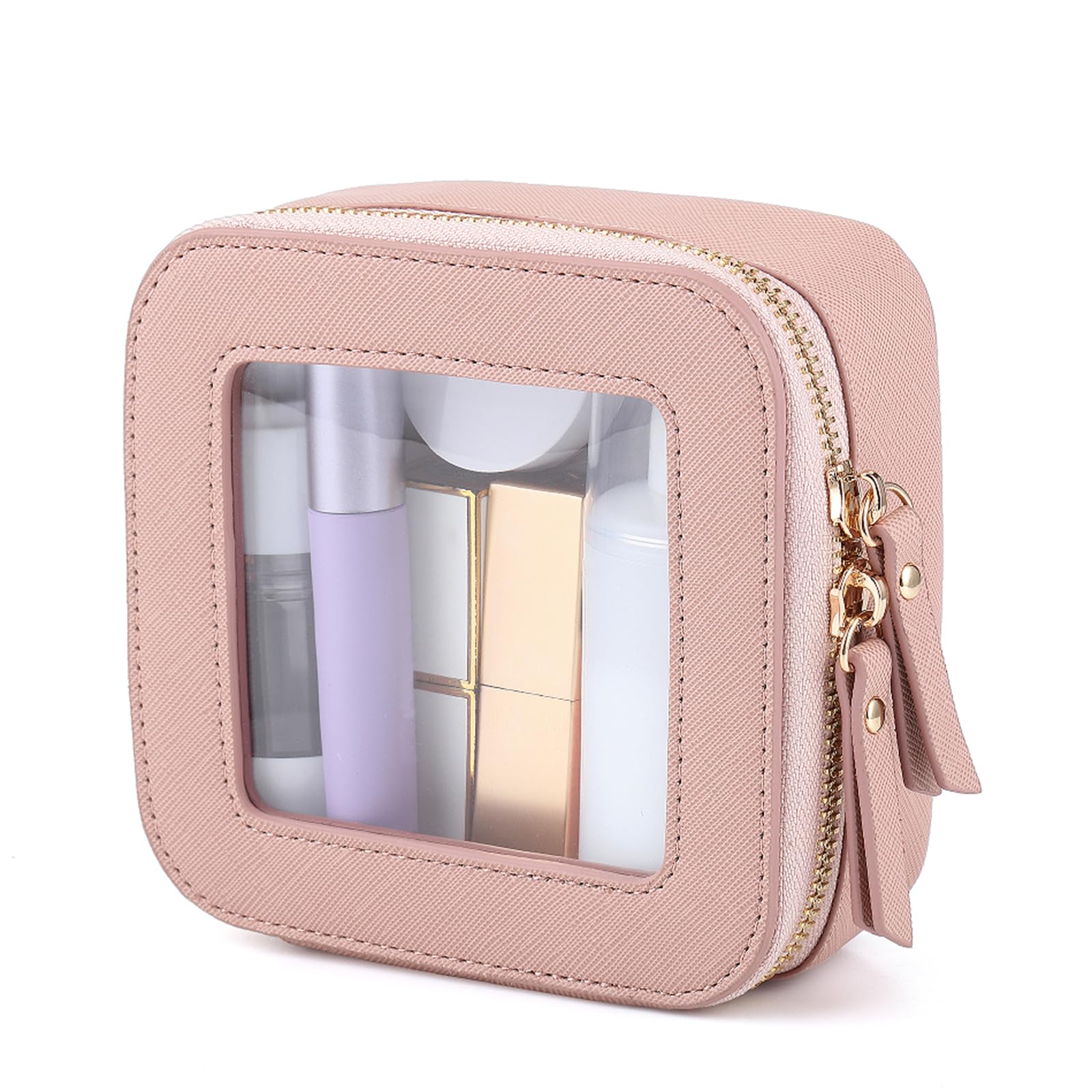 Amazon.com: FASAOH Small Clear Makeup Bag for Purse Mini Cosmetic Bag ...