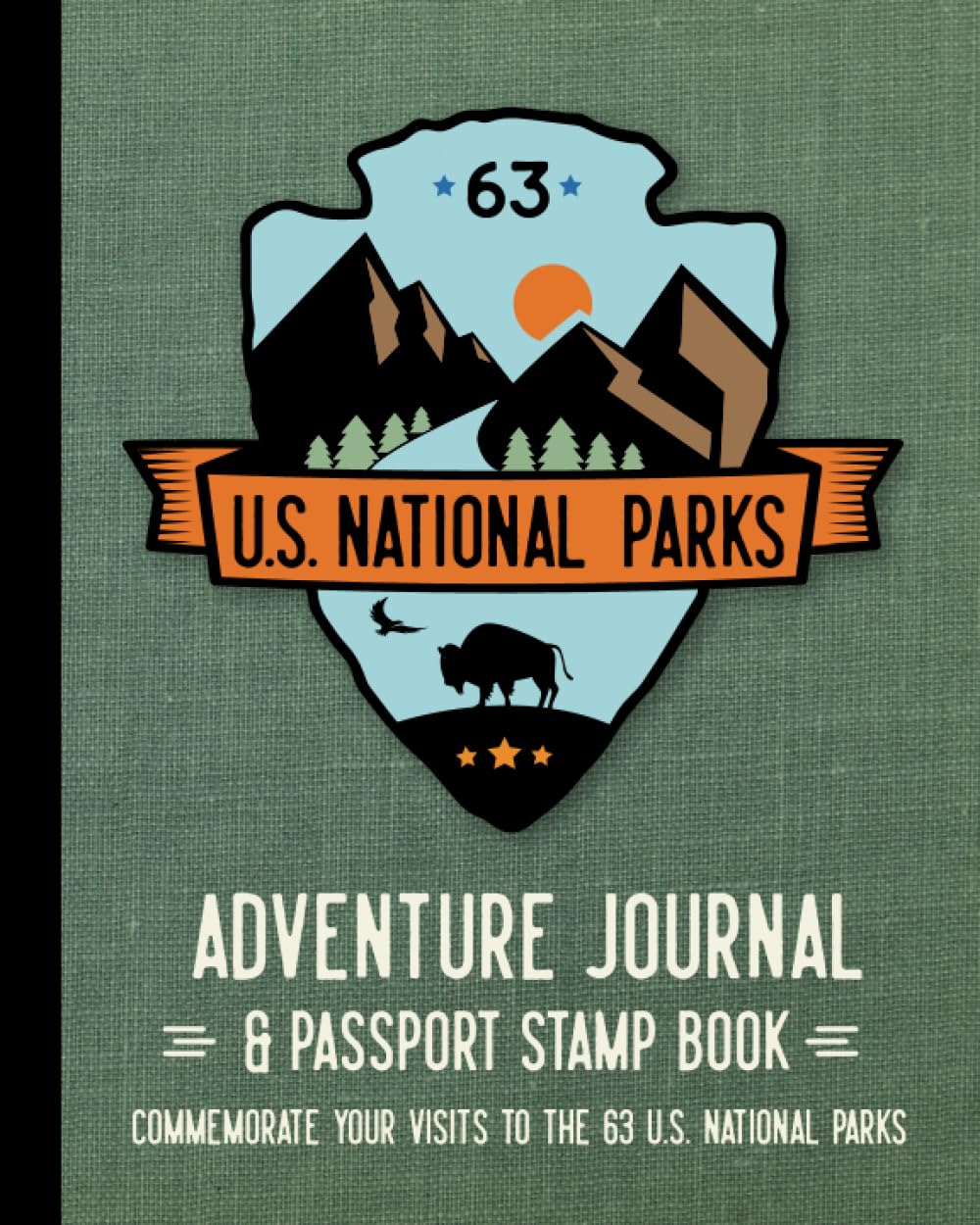 U.S. National Parks Adventure Journal & Passport Stamp Book: Record ...