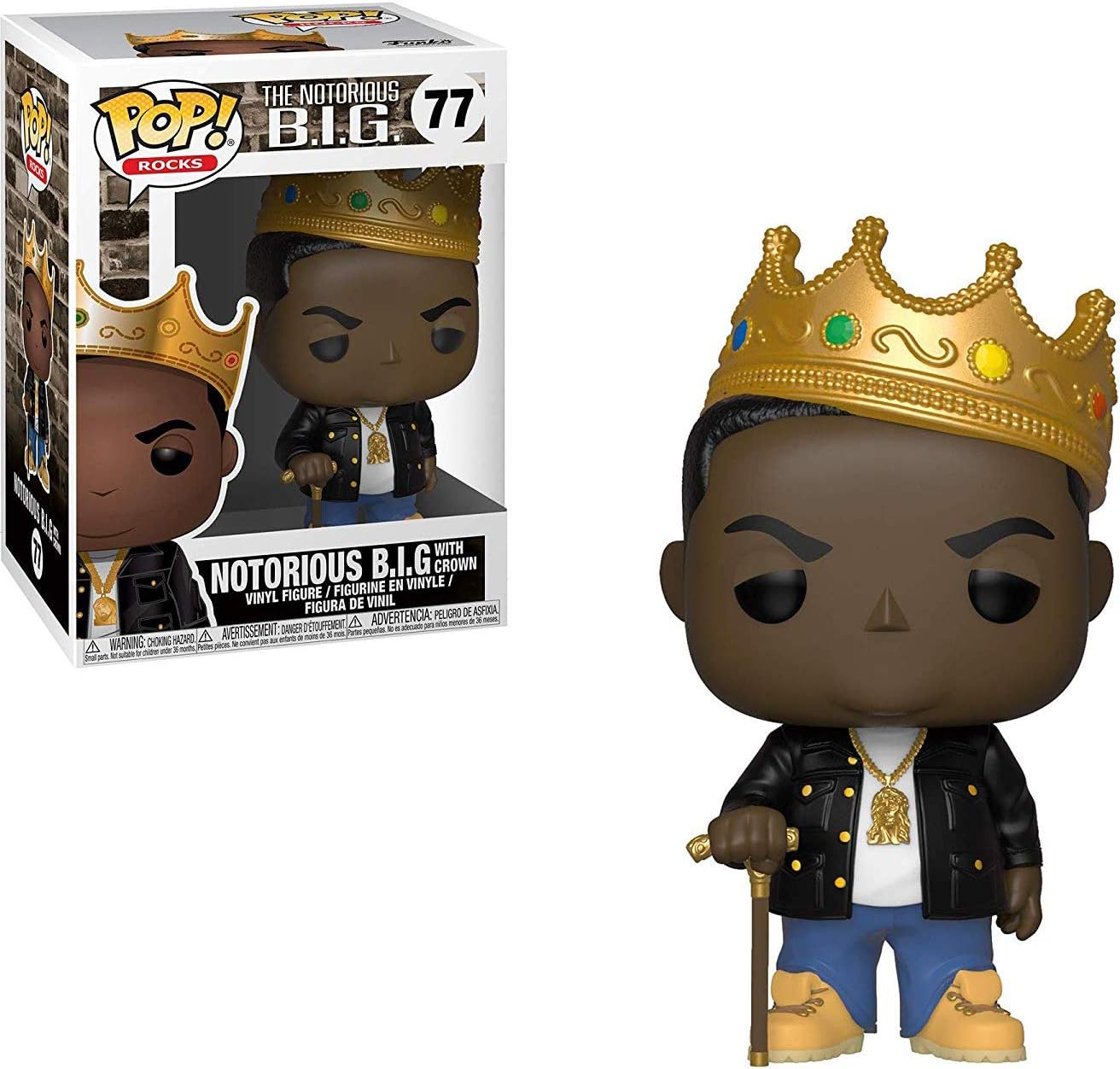 Amazon.com: Funko POP! The Notorious B.I.G. - Notorious B.I.G. (Gold ...