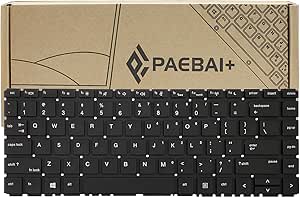 PAEBAI+ Replacement Laptop Keyboard Backlight for HP ProBook 440 G6 445 ...