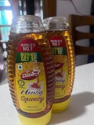 Dabur Honey Squeezy Pack 800g (400gx2, Pack of 2) | 100% Pure | World's No.1 Honey Brand with No ...