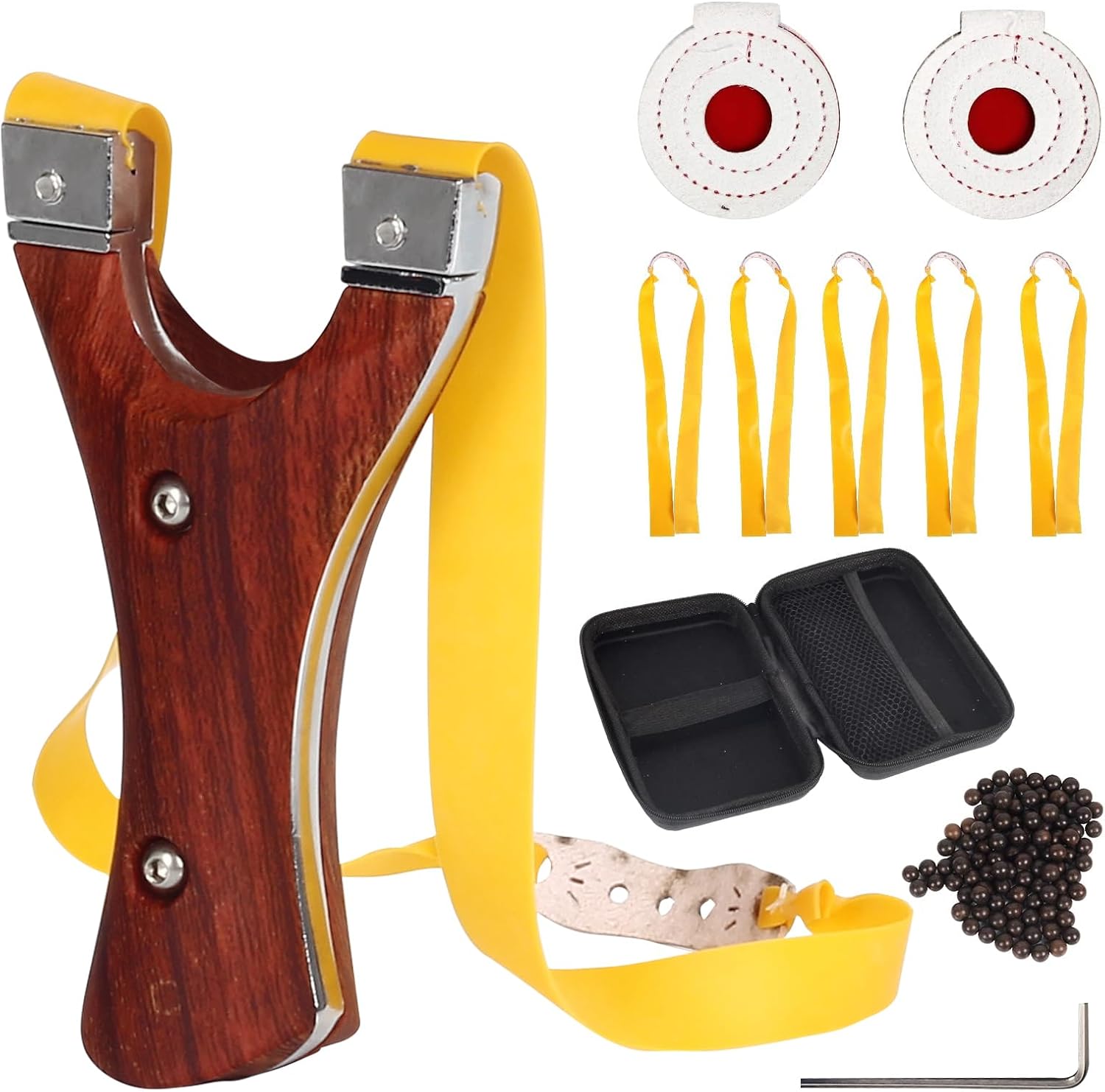 Amazon.com : SOPOGER Hunting Shooting Slingshot for Adults, Outdoor ...