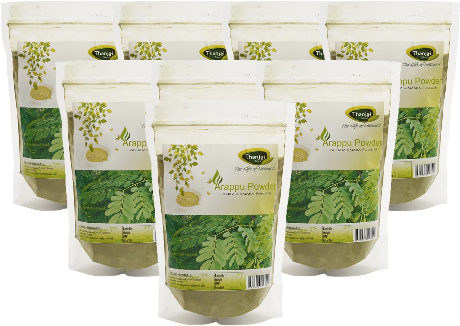 Thanjai Natural Arappu Powder 4Kg (500g X 8) Organic Traditional Albizia Amara : Amazon.in: Beauty