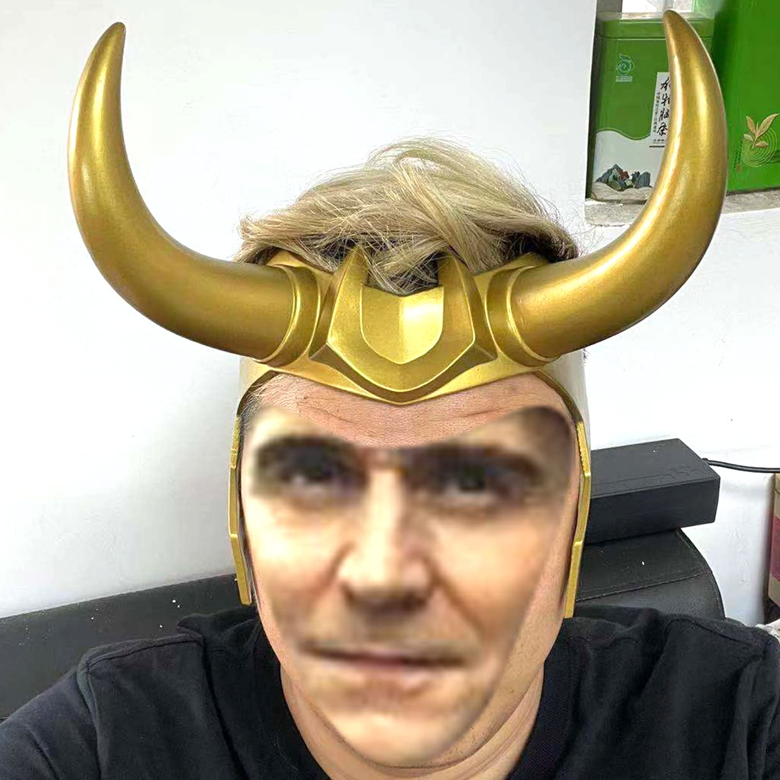 Buy Loki Helmet Horns Cosplay, 2021 TV Loki Series Movie Thor Ragnarok ...