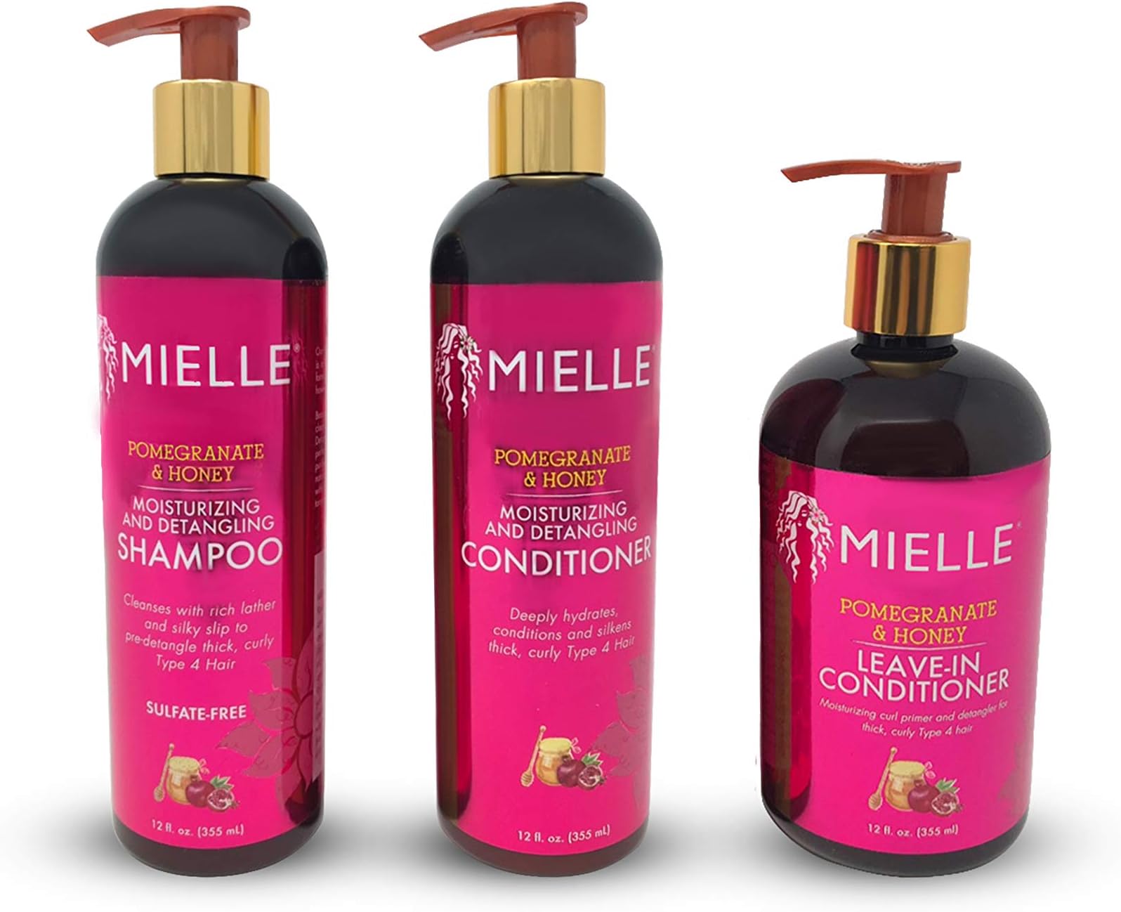 Amazon.com : Mielle Pomegranate & Honey Moisturizing/Detangling Shampoo ...