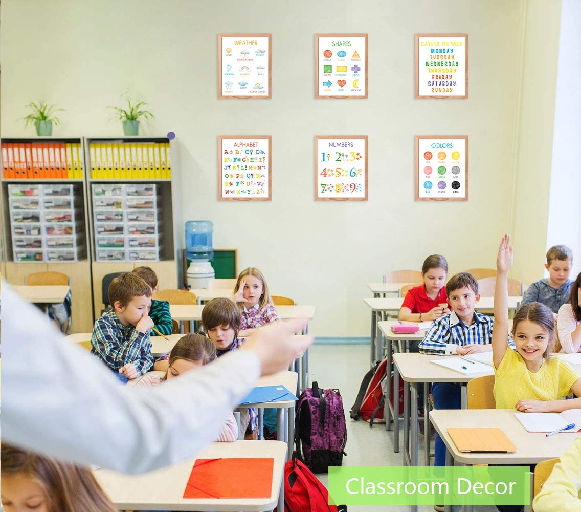 Alphabet Numbers Canvas Poster,Kindergarten Art Prints,Cute Numbers ...