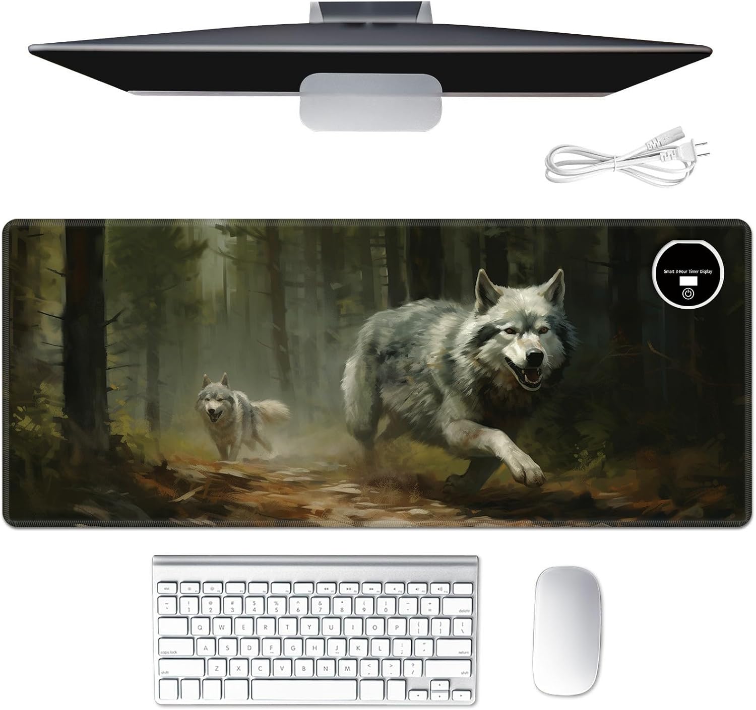 Amazon.com: Warm Desk Pad, Heated Large Mouse Pad with 3 Levels Heating ...