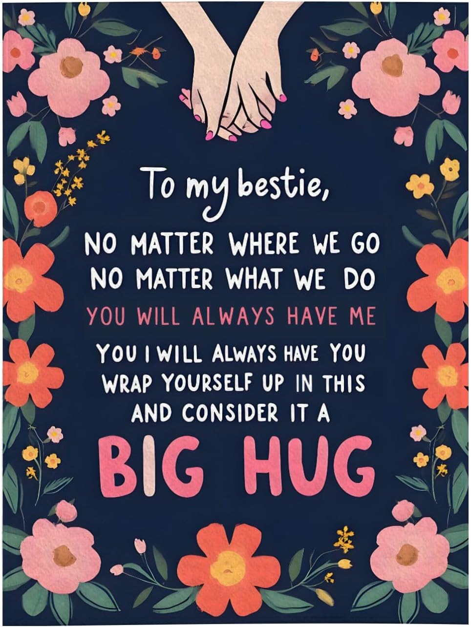 Amazon.com: to My Bestiee Big Hugg Blanket – Soft Cozy Throw Gift for ...