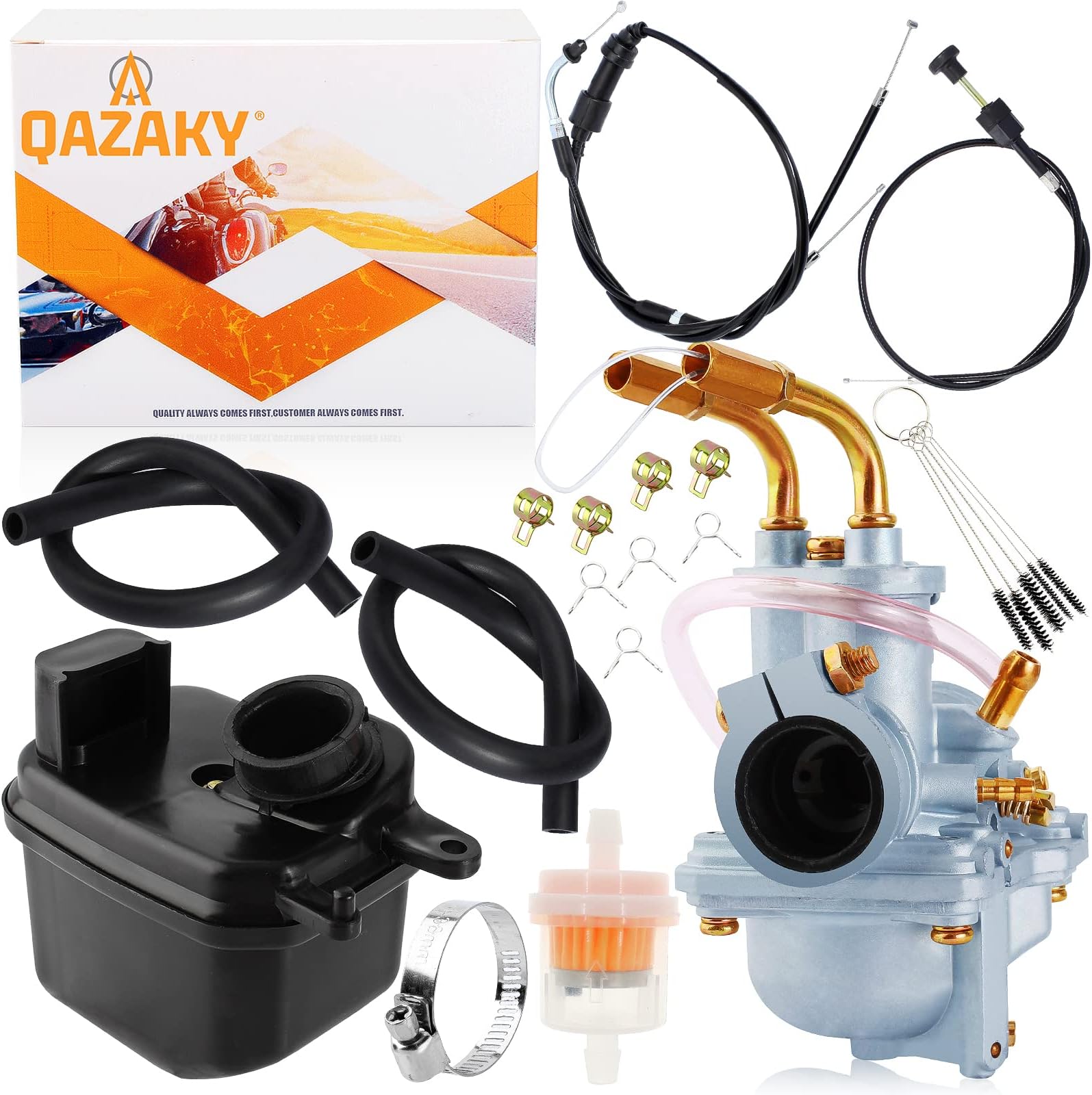 Amazon.com: QAZAKY Carburetor Throttle Cable Choke Cable Filter ...