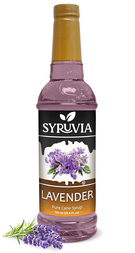 Amazon.com: Syruvia Lavender Syrup for Coffee & Cocktails 25.4 Ounces ...