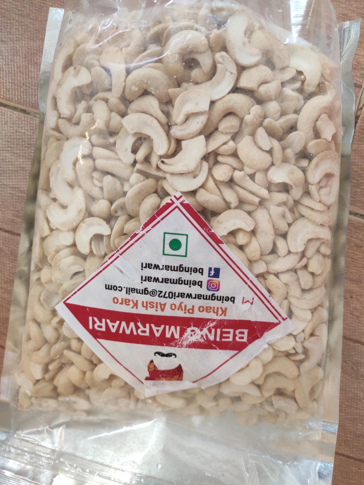 Being Marwari Cashews Nuts Broken 2 Pieces - 1kg | Kaju Tukadi (Kaju 2 ...