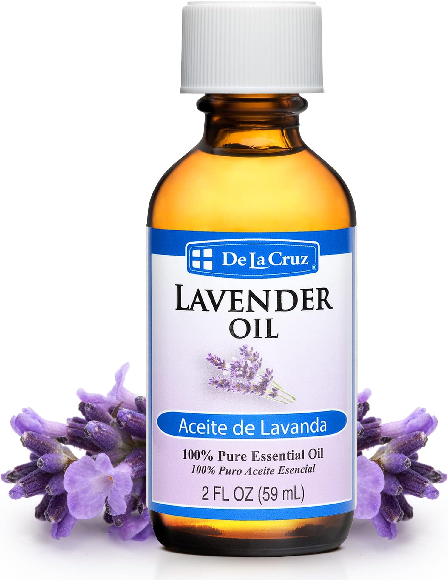 Amazon.com: De La Cruz Lavender Essential Oil Steam-Distilled - 100% ...