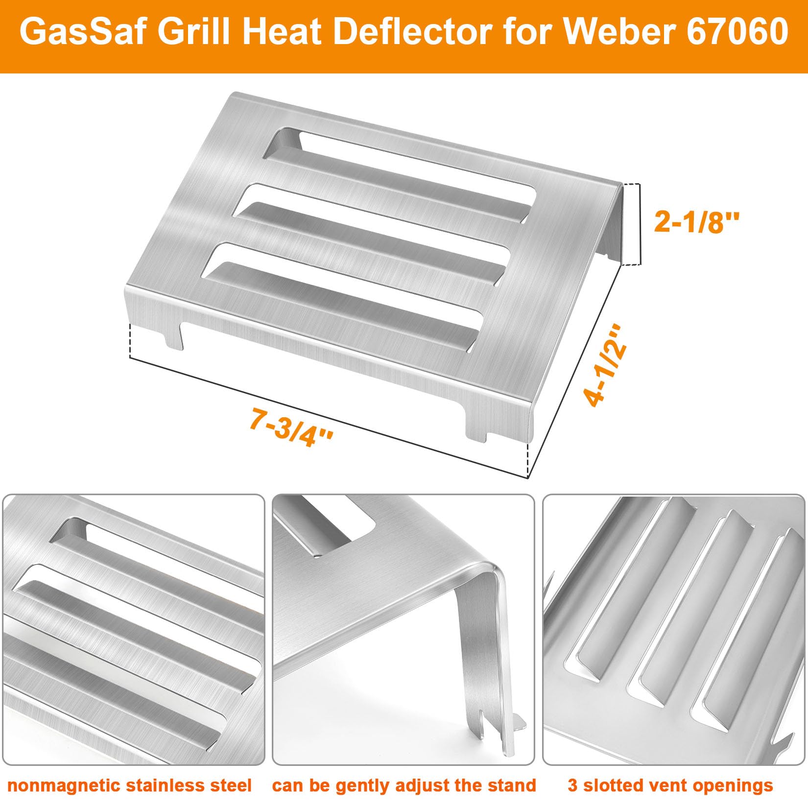 Snapklik.com : GasSaf 67060 Heat Deflector For Weber GS4 Spirit II 200 ...