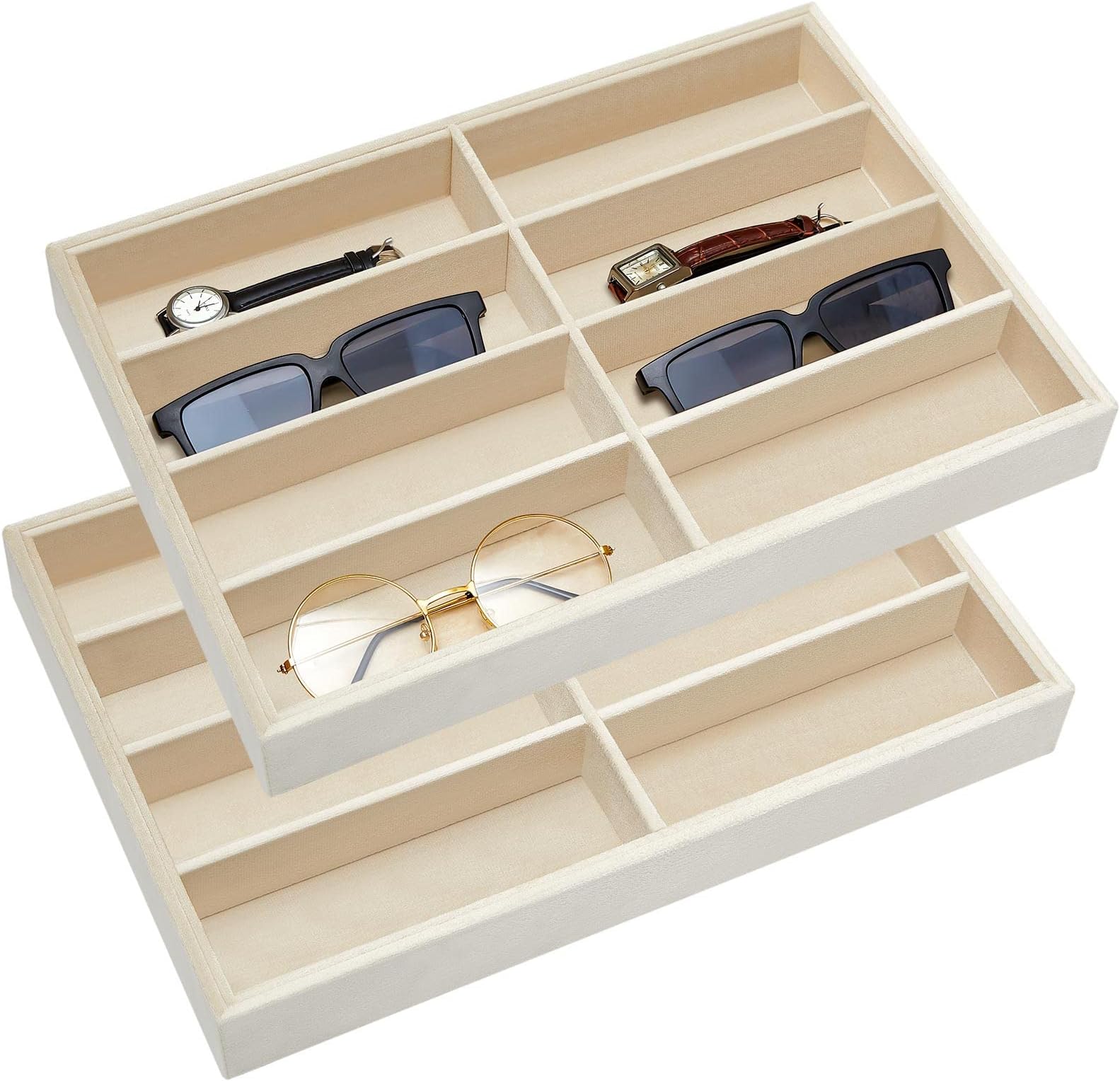 Amazon.com: 10 Grids Sunglass Box, Modern Glasses Organizer Eyeglass ...