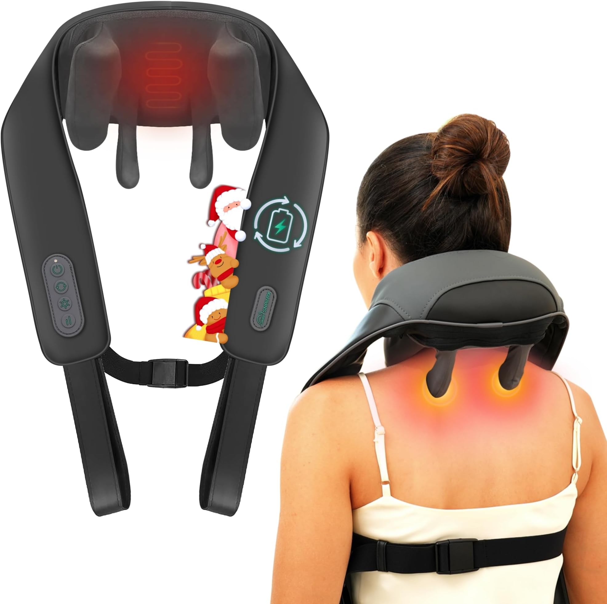 Amazon.com: KNQZE FSA/HSA Eligible Neck Massager with Heat, Cordless ...