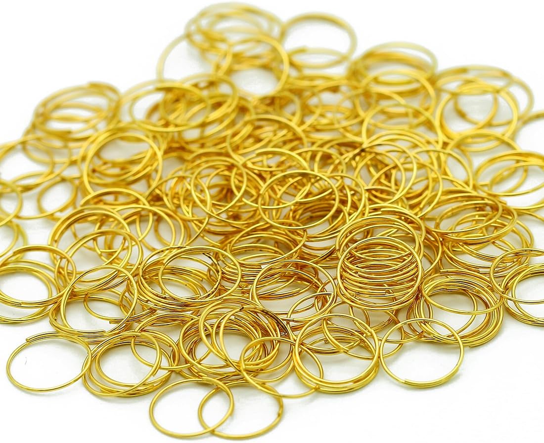 Amazon.com: H&D 500pcs Round Edged Split Circular Ring Clips for ...
