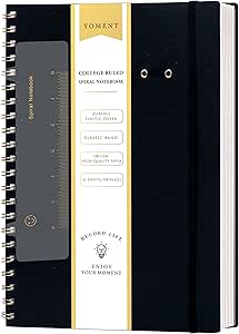 Amazon.com : Yoment Spiral Notebook 8.5 x 11 A4 Large Notebooks for ...