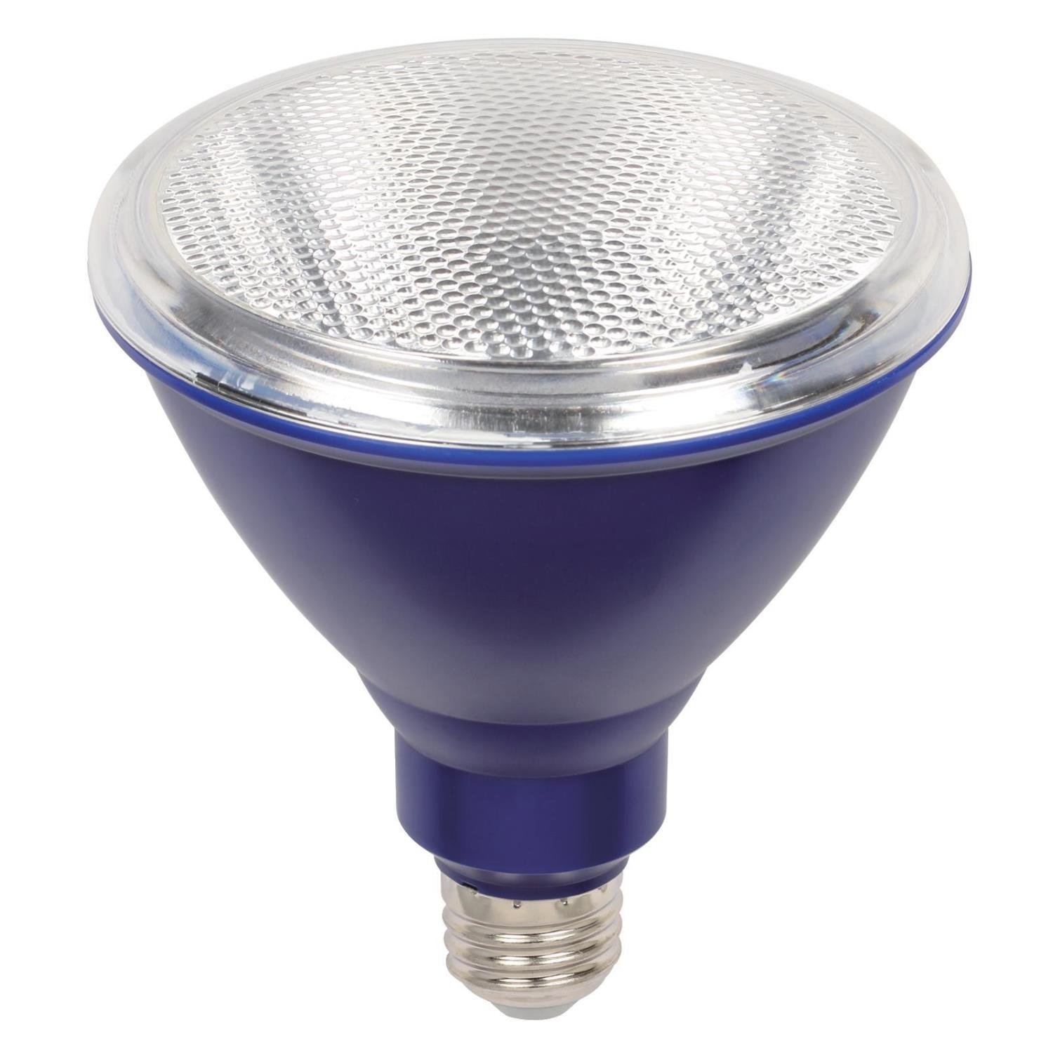 LED Par38 Blue Light Bulb Pack 15W (100 Watt Equivalent) E26 Base Blue ...