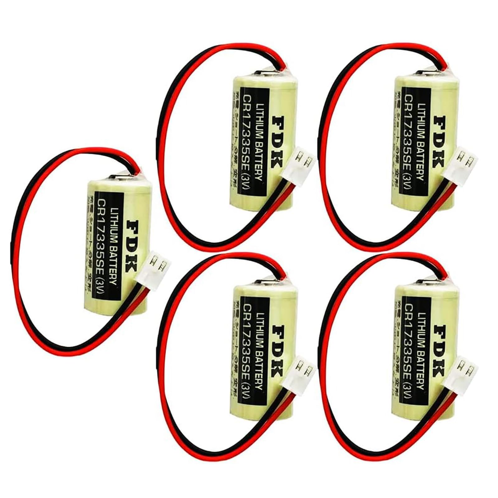 Amazon.com: (5-Pack) 3V CR17335SE Non-Rechargeable Lithium Battery ...