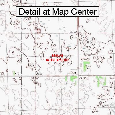 Amazon.com : USGS Topographic Quadrangle Map - Makoti, North Dakota ...