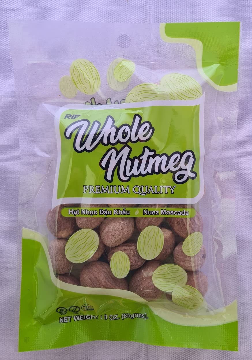 Amazon.com : Nutmeg Whole selected quality, Natural process, gluten ...