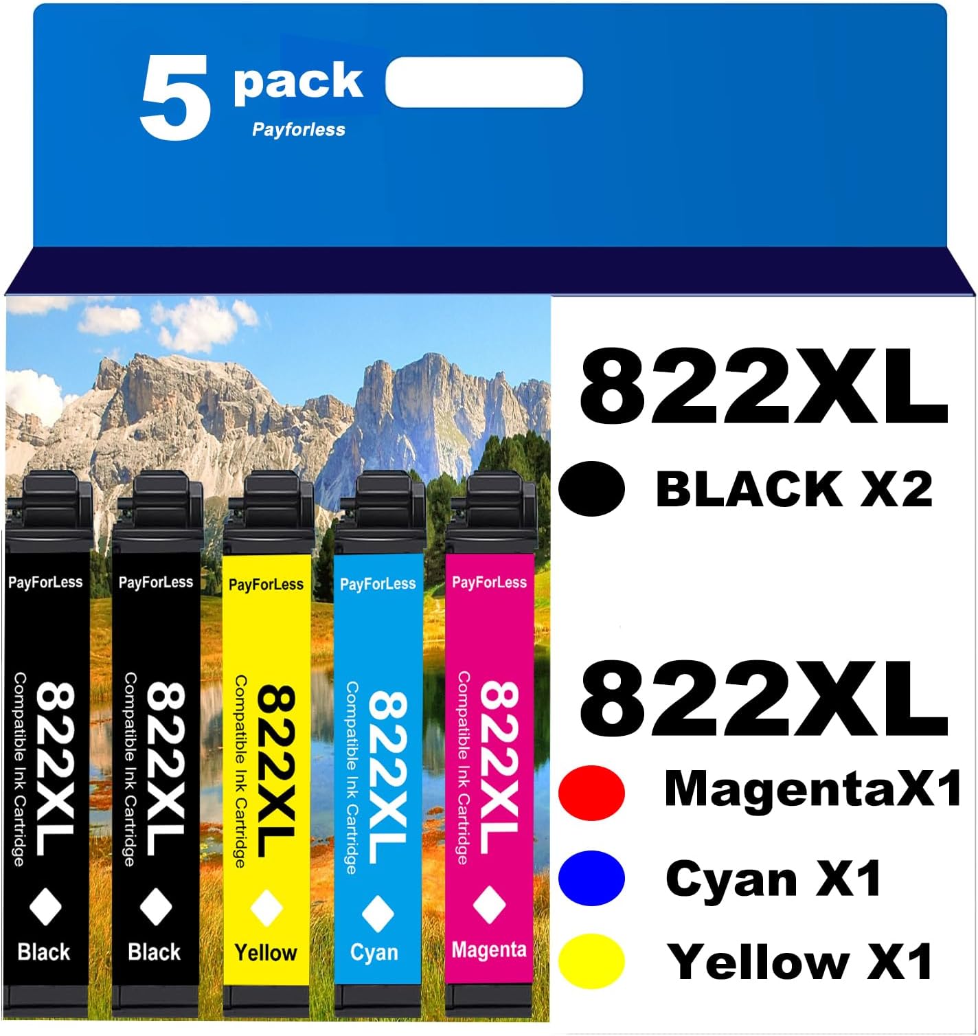 Amazon.com: 822XL Remanufactured for Epson 822XL Ink Cartridges for ...