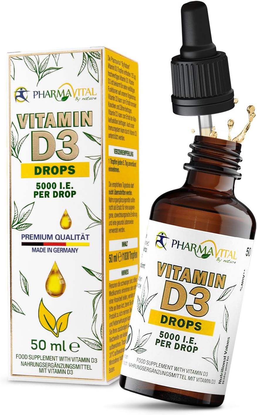 Vitamin D3 Tropfen 5000 50ml flüssig (1830 Tropfen) Chile | Ubuy