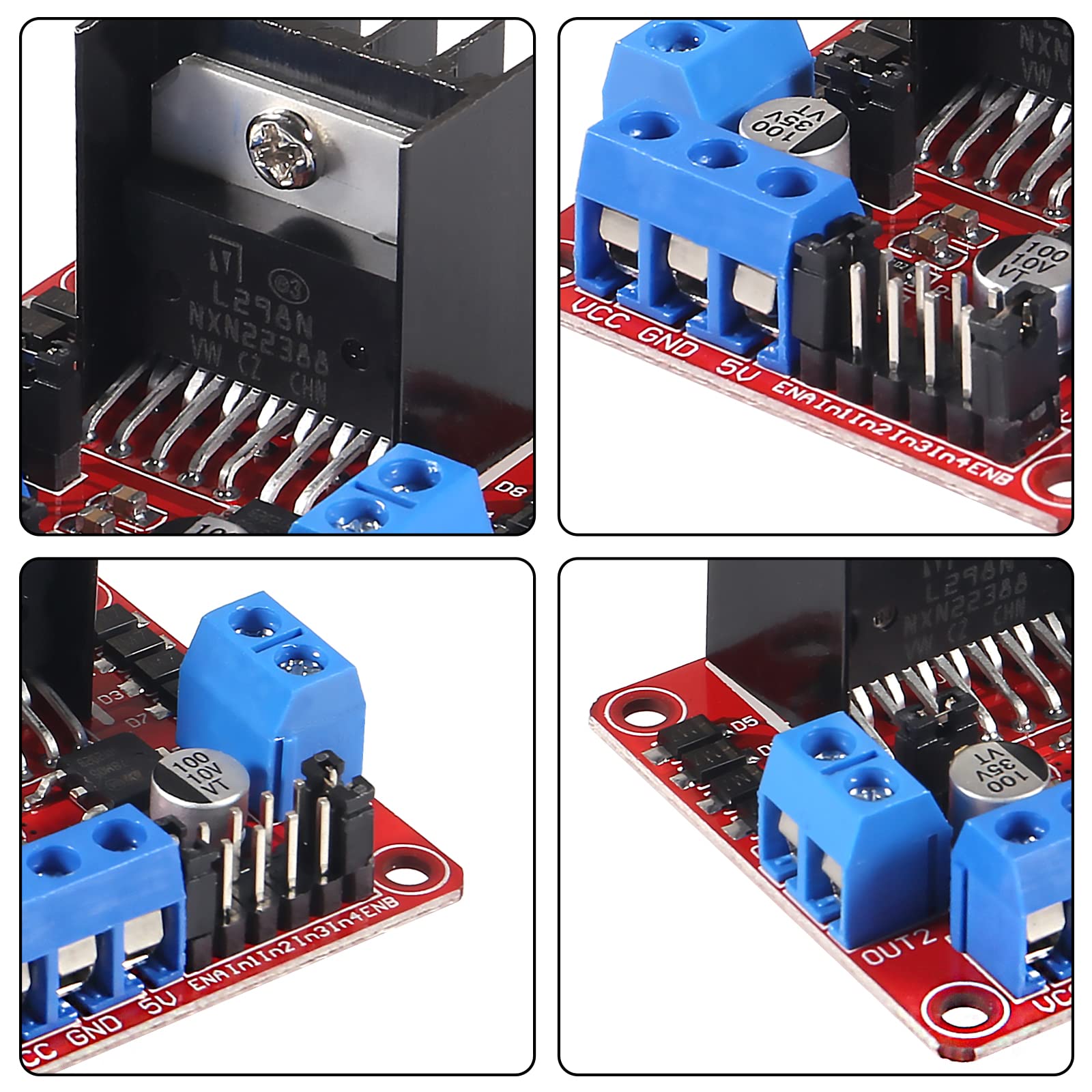 Snapklik.com : 12pcs L298N Motor Drive Controller Board Module Stepper ...