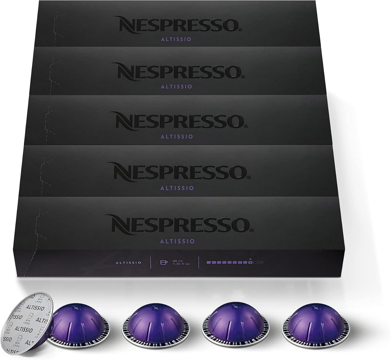Nespresso Vertuo – Bundle of 50 Altissio Coffee Capsules – Intensity 9 ...