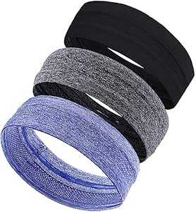 Amazon.com: 3pcs Sweatbands for Women Men, Absorbent Sweat Bands ...