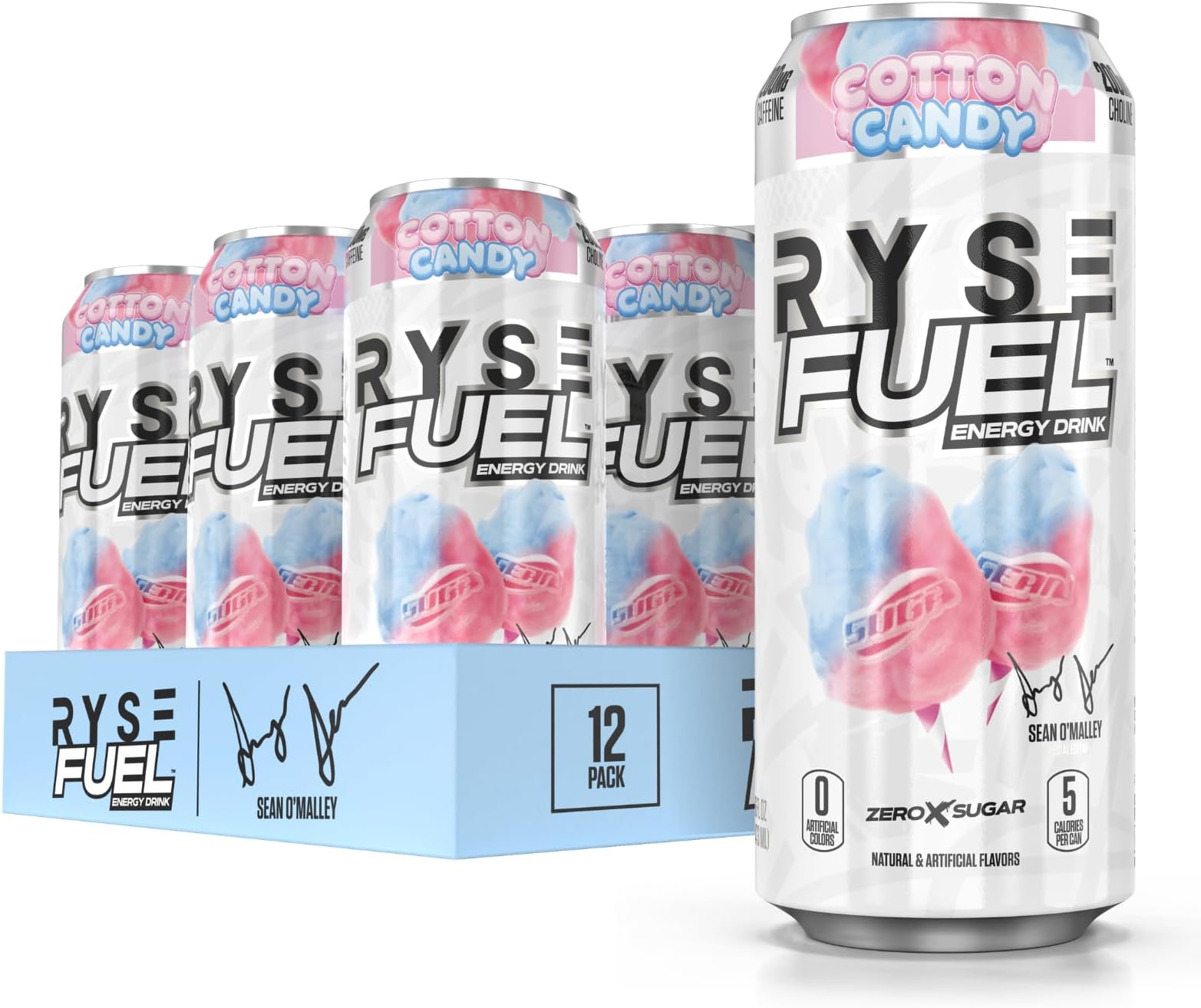 Amazon.com : Ryse Fuel Energy Drink - Cotton Candy (12 Drinks/ 16 Fl Oz ...