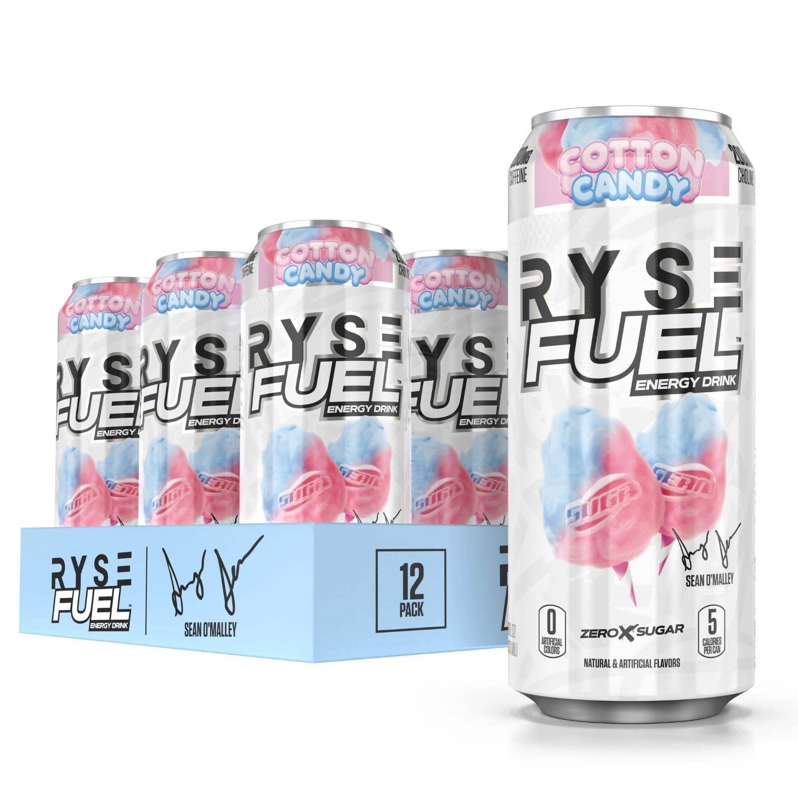 Amazon.com : Ryse Fuel Energy Drink - Cotton Candy (12 Drinks/ 16 Fl Oz ...