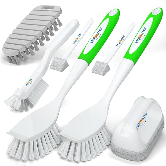 Amazon.com: Holikme 7 Pack Kitchen Cleaning Brush Set, Dish Brush for ...