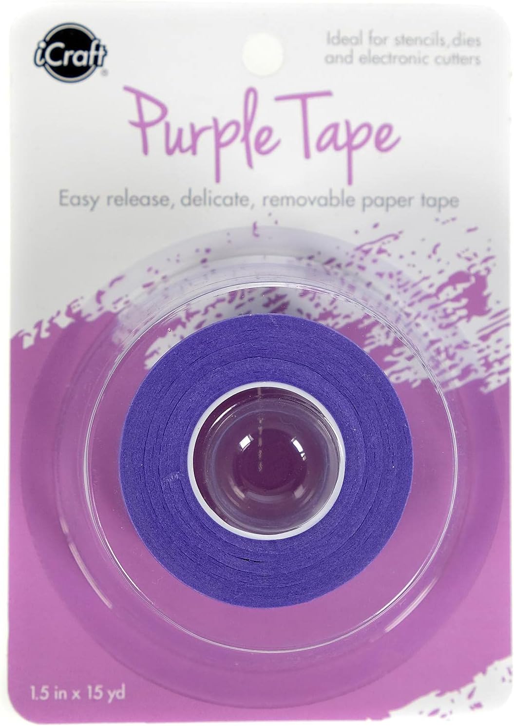 Amazon.com: HeatnBond iCraft Removable Purple Tape 1.5 '' x 15 Yard