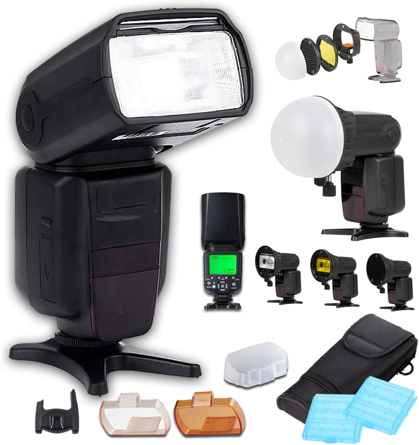 Amazon.com : Triopo Speedlight TTL Camera Flash for Nikon with Deluxe ...