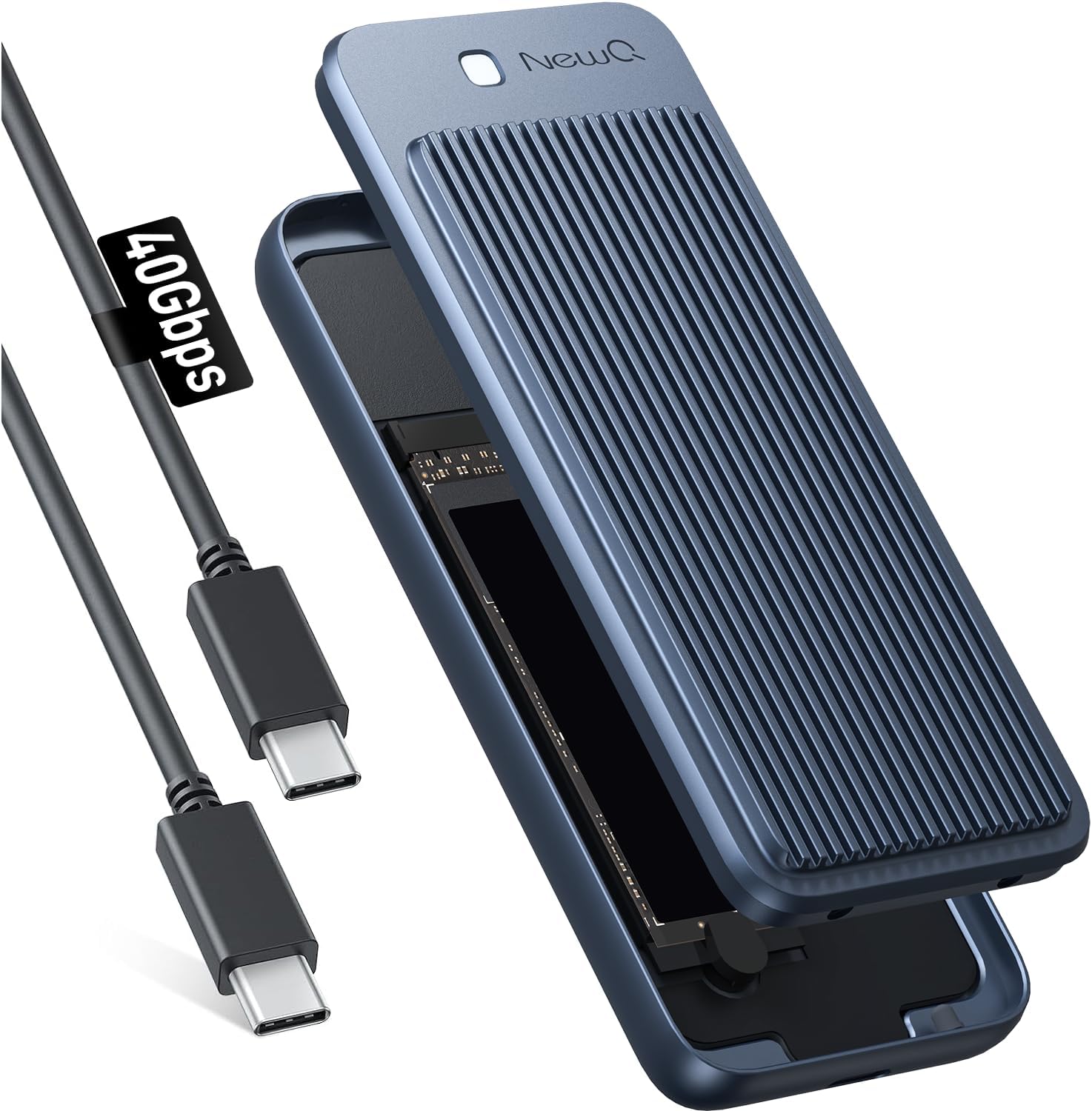 Amazon.com: 40Gbps M.2 NVMe SSD Enclosure, Maintenance-Free, Double ...