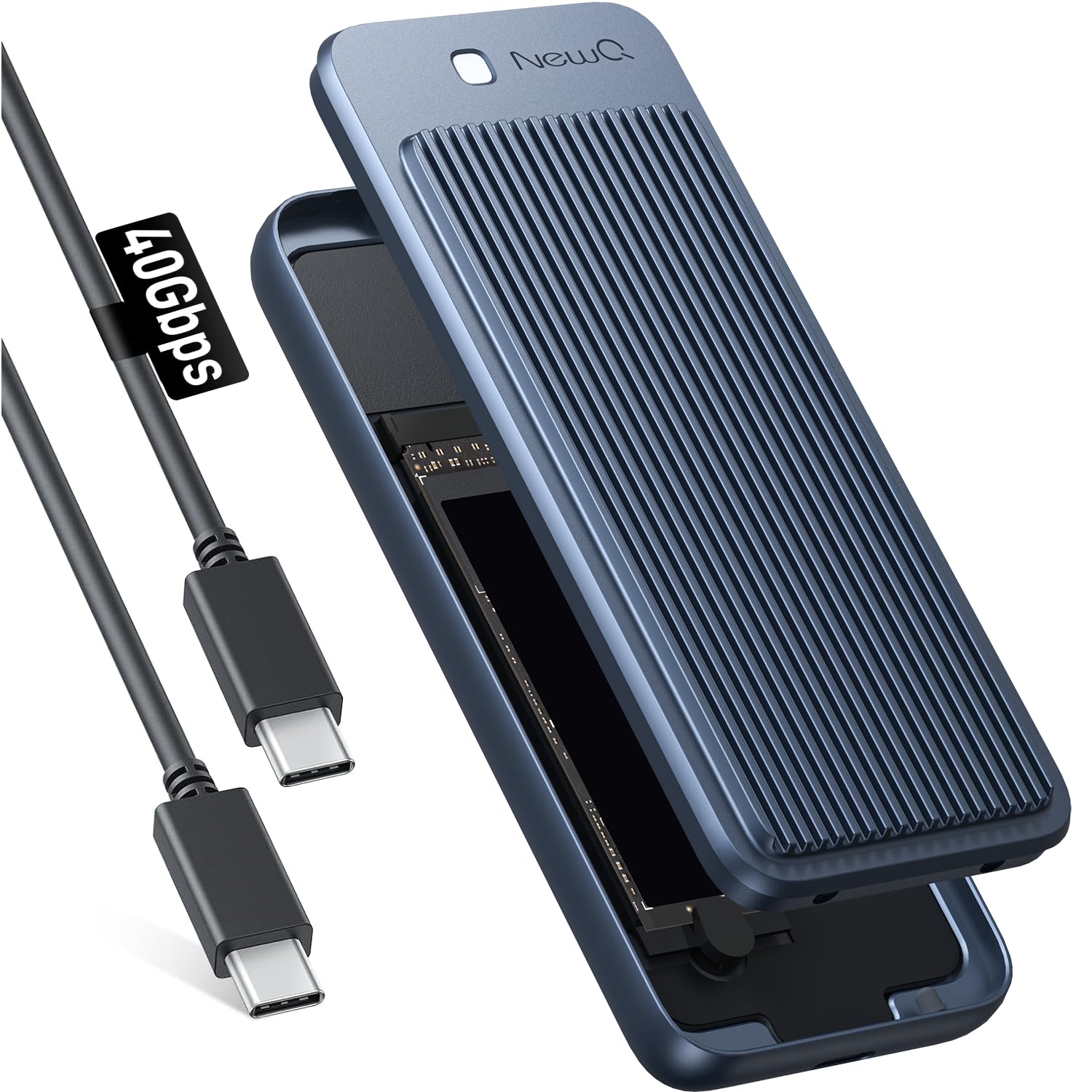 Amazon.com: 40Gbps M.2 NVMe SSD Enclosure, Maintenance-Free, Double ...