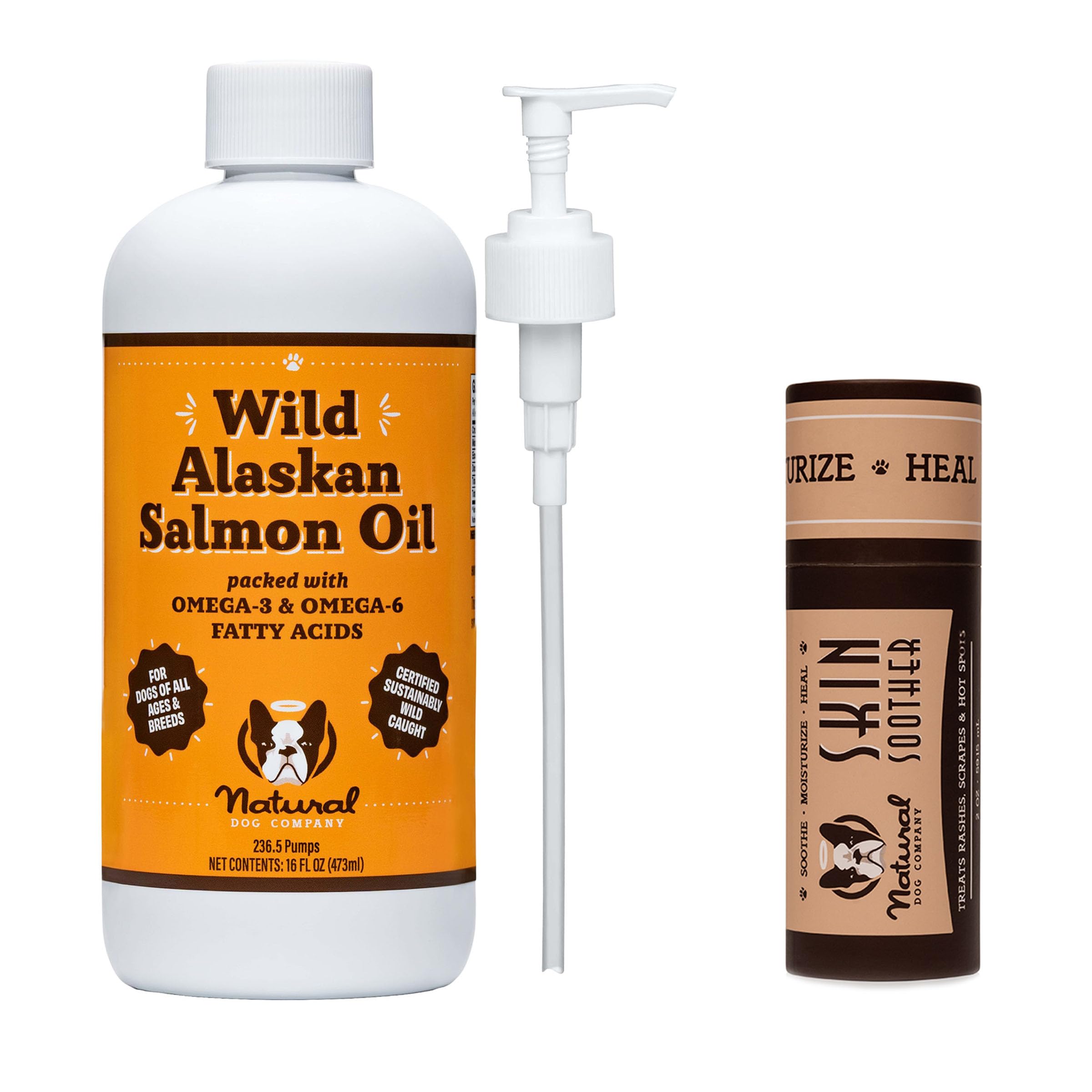 Amazon.com : Natural Dog Company Healthy Skin Bundle, Supports Healthy ...