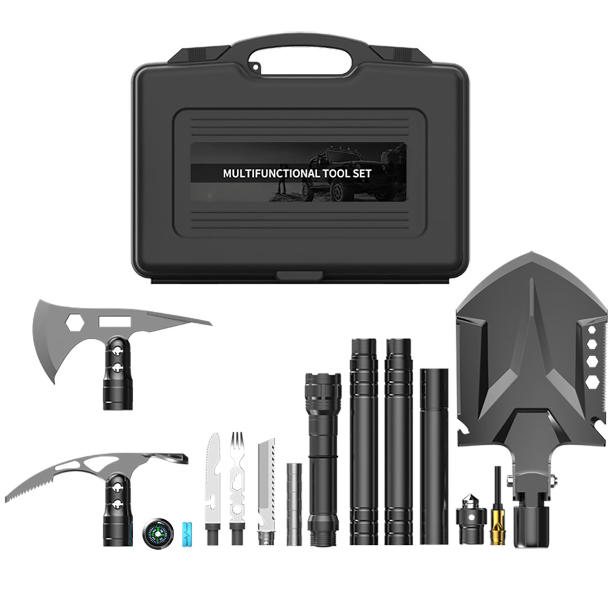 Watch OnePX Multifunctional Folding Shovel Kit instruction on Amazon Live