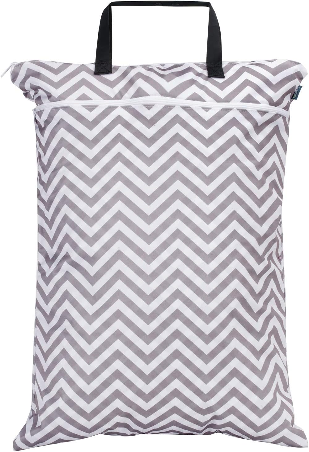 Amazon.com : Kenning 6 Pack Wet Dry Bags for Baby Cloth Diapers with ...
