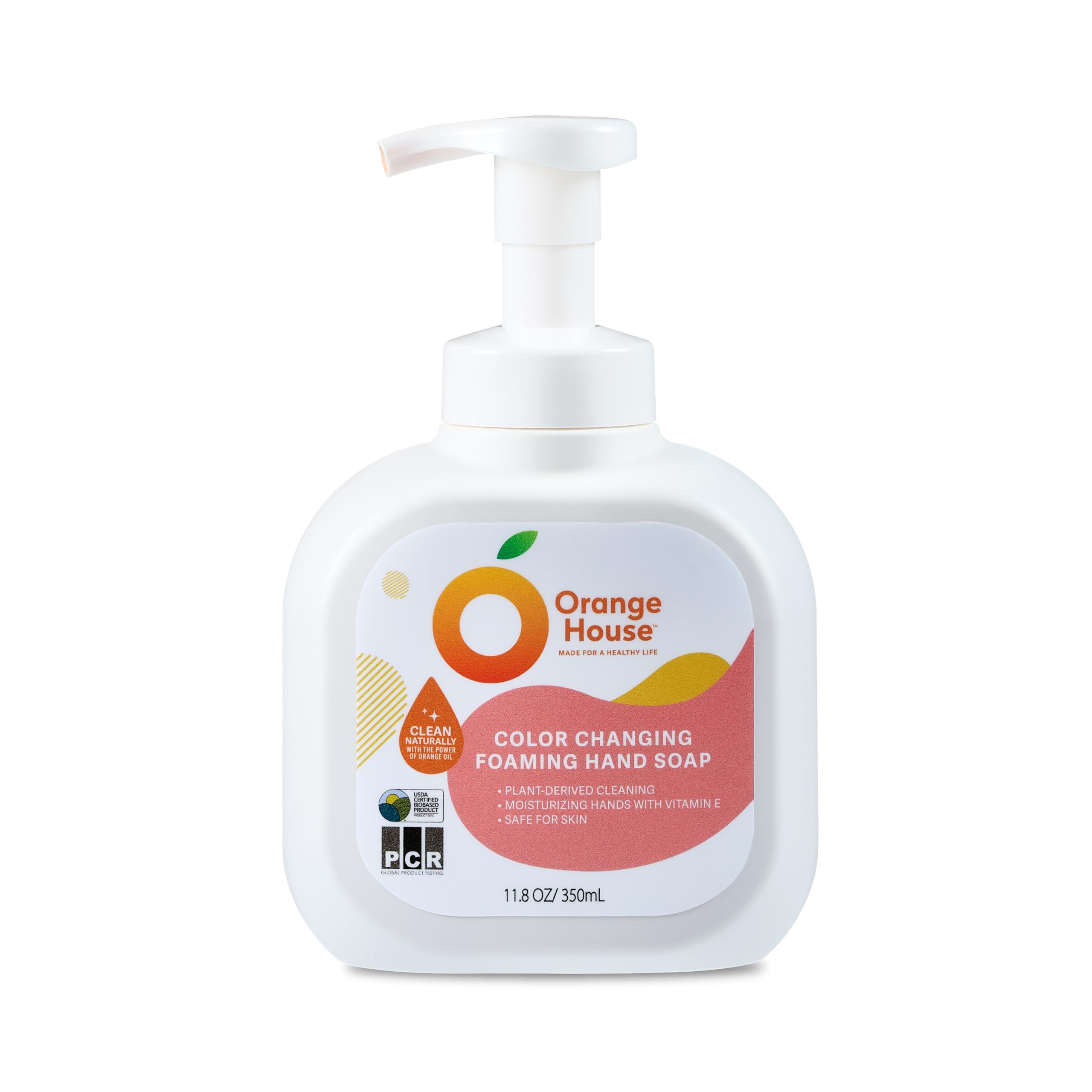 Amazon.com : ORANGE HOUSE Color Changing Foaming Hand Soap, Plant Based ...