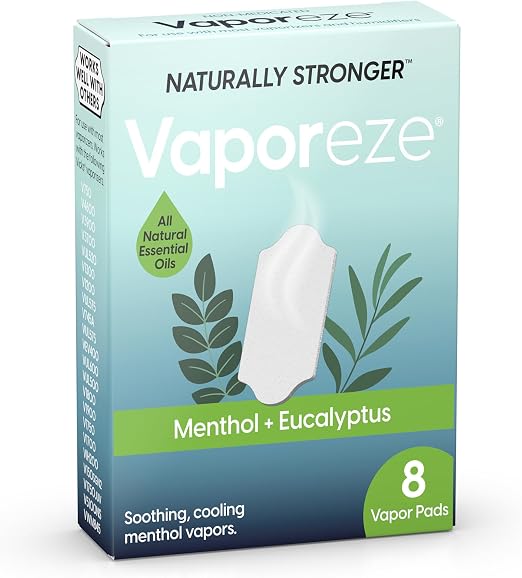 Amazon.com: Vaporeze Vapor Pads, Soothing All Natural Eucalyptus ...