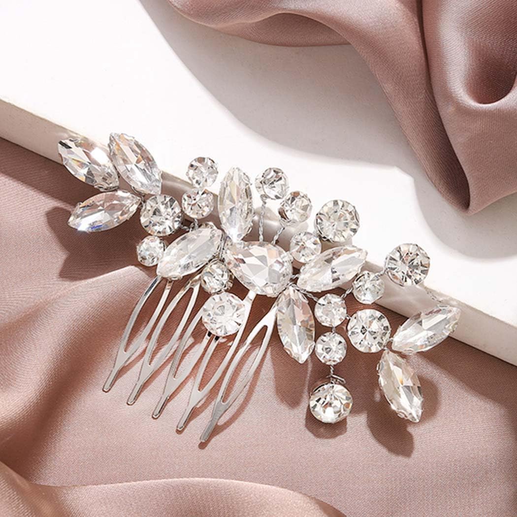 Amazon.com : Yean Decorative Bride Wedding Hair Combs with Rhinestones ...