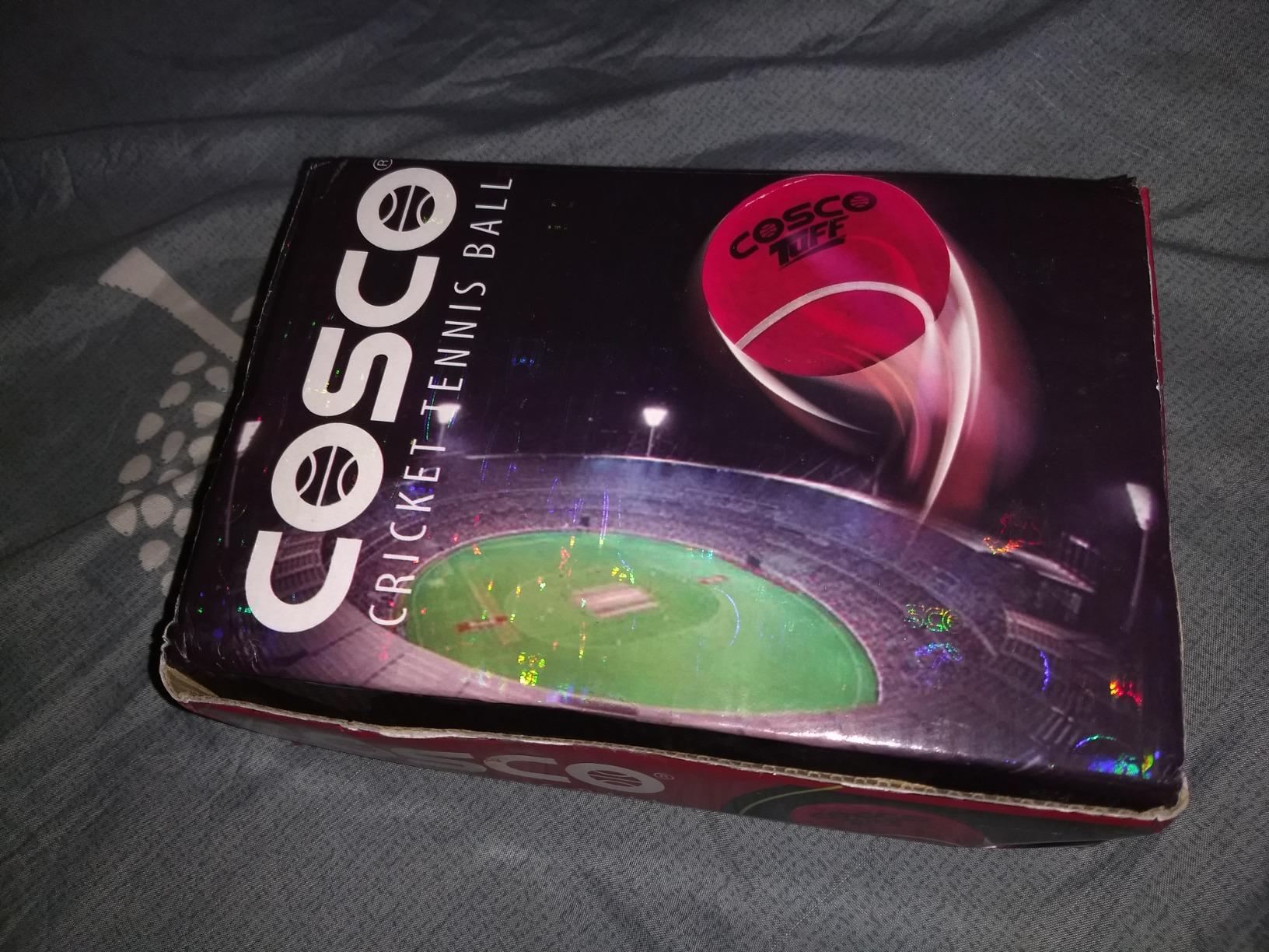 Cosco Cotton Tuff Cricket Tennis Ball (Pack of 6, Red) : Amazon.in ...