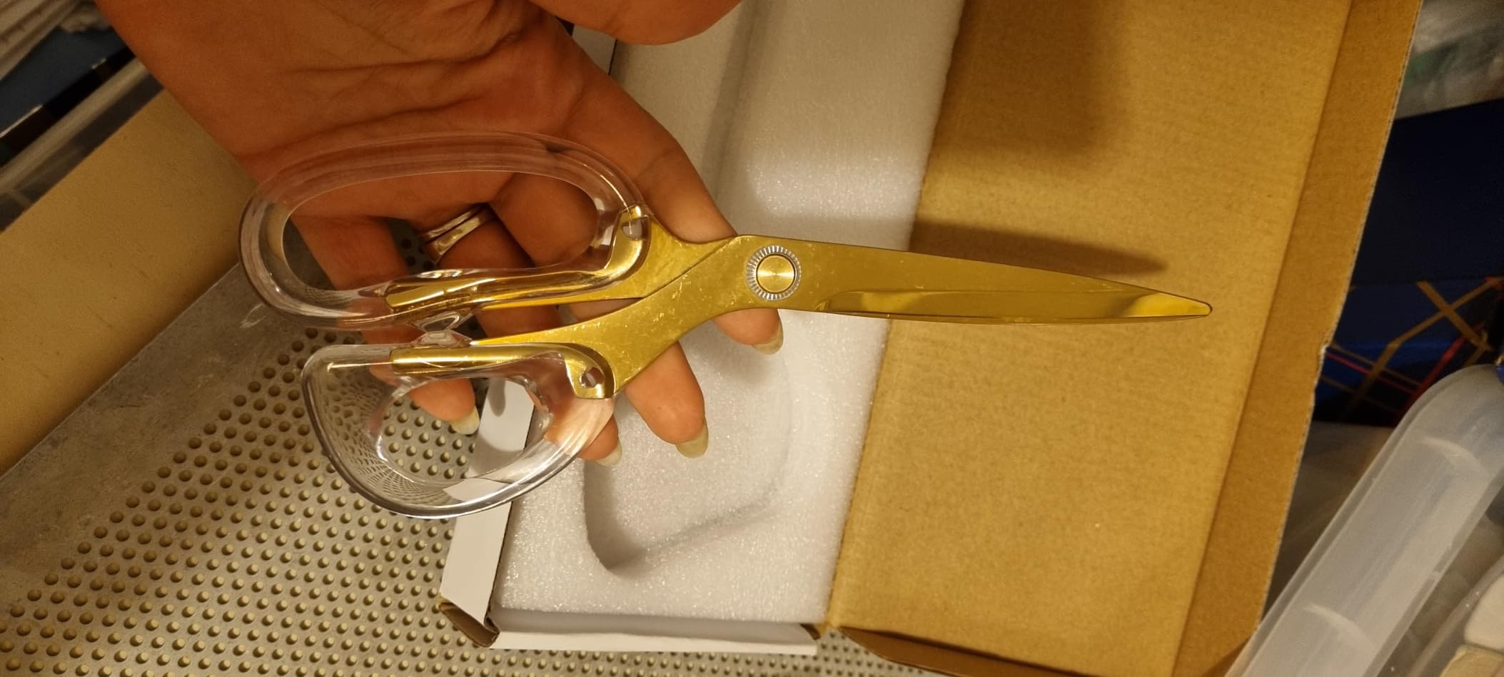 Belle Vous Gold Stainless Steel Scissors - Multipurpose Acrylic ...